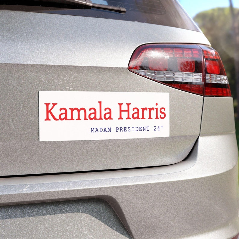 Kamala Harris Bumper Sticket Political Bumper Sticker 2024 Madam ...