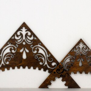 Miniature Filigree Roof Apex Trim - Style A - Unfinished - Multiple ...
