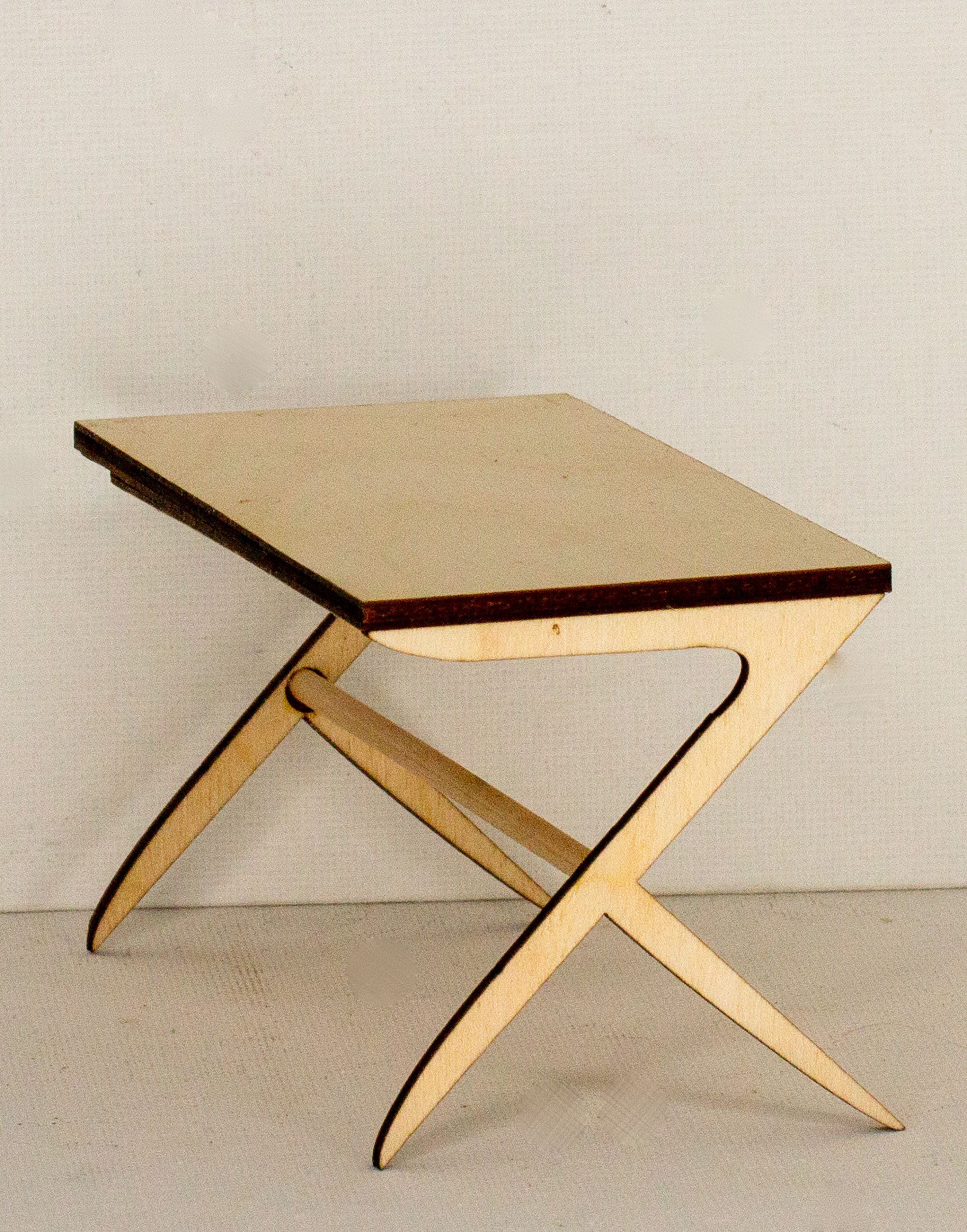 Mid Century Modern 'Z' Table and Chair Set 1:12 Scale Kit - Etsy