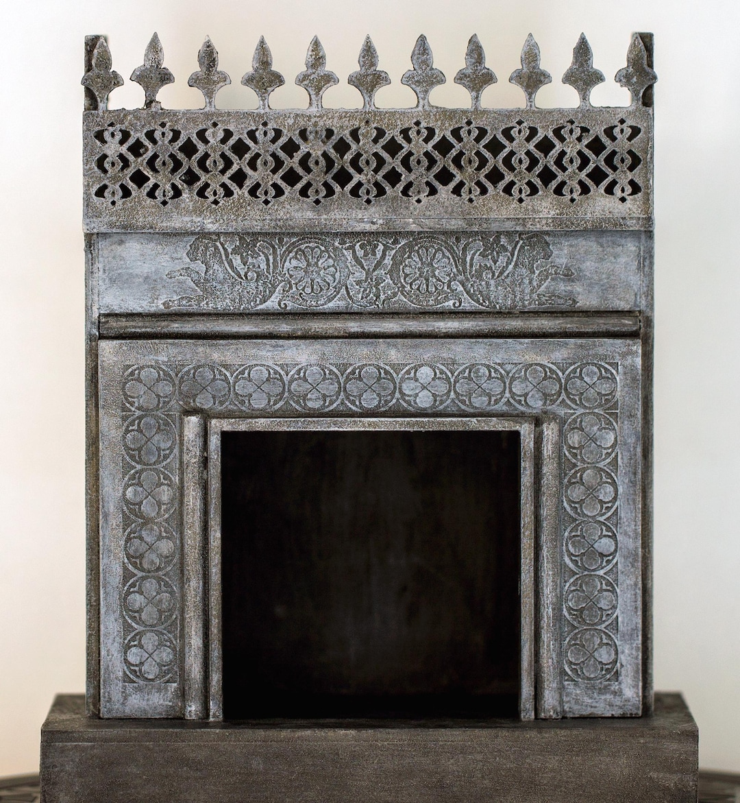 Miniature Medieval Gothic Style Large Fireplace B - 1 12 or 1 24 Scale ...