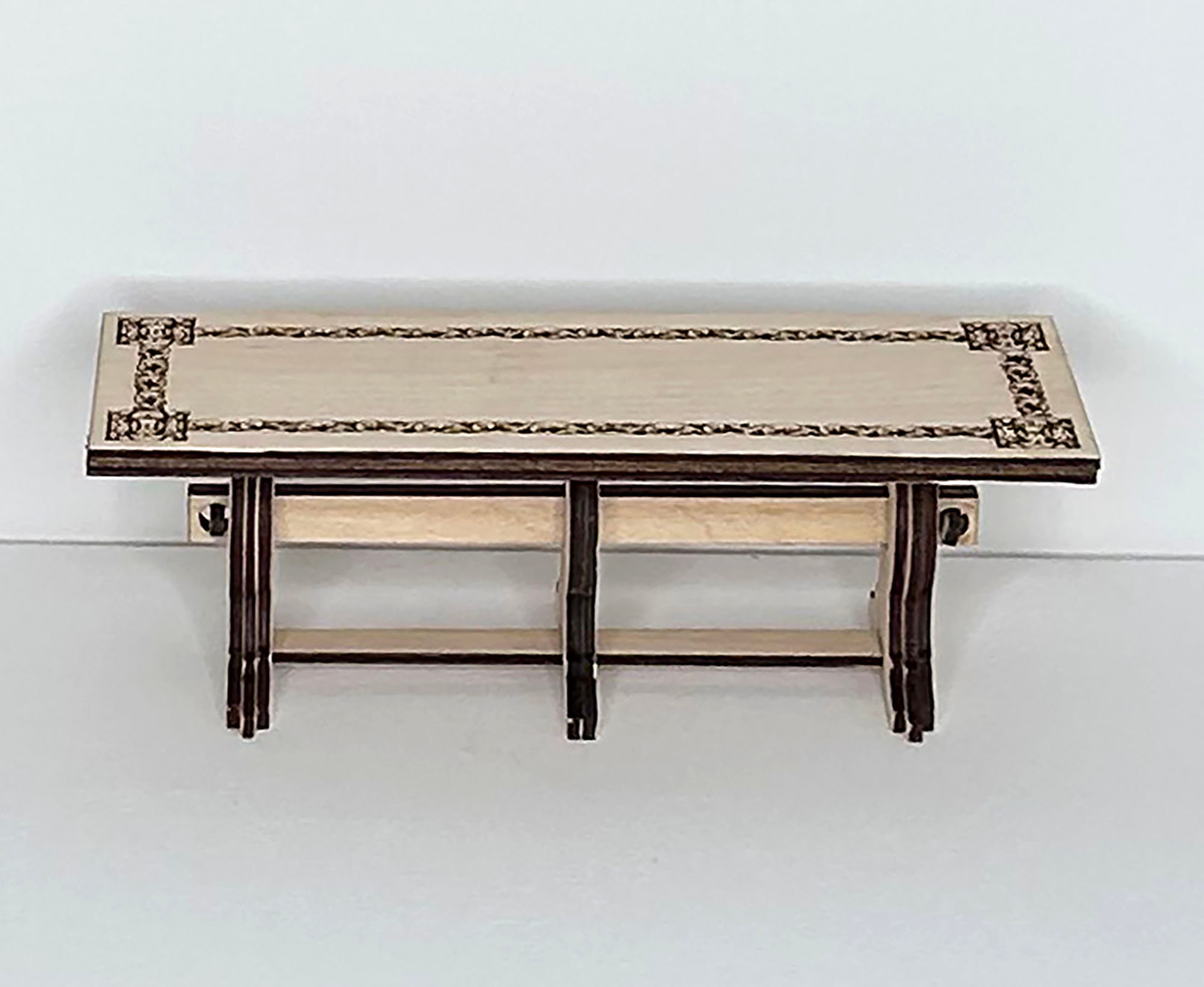 Miniature Medieval Gothic Style Large Dining Table - 1 12 or 1 24 Scale ...