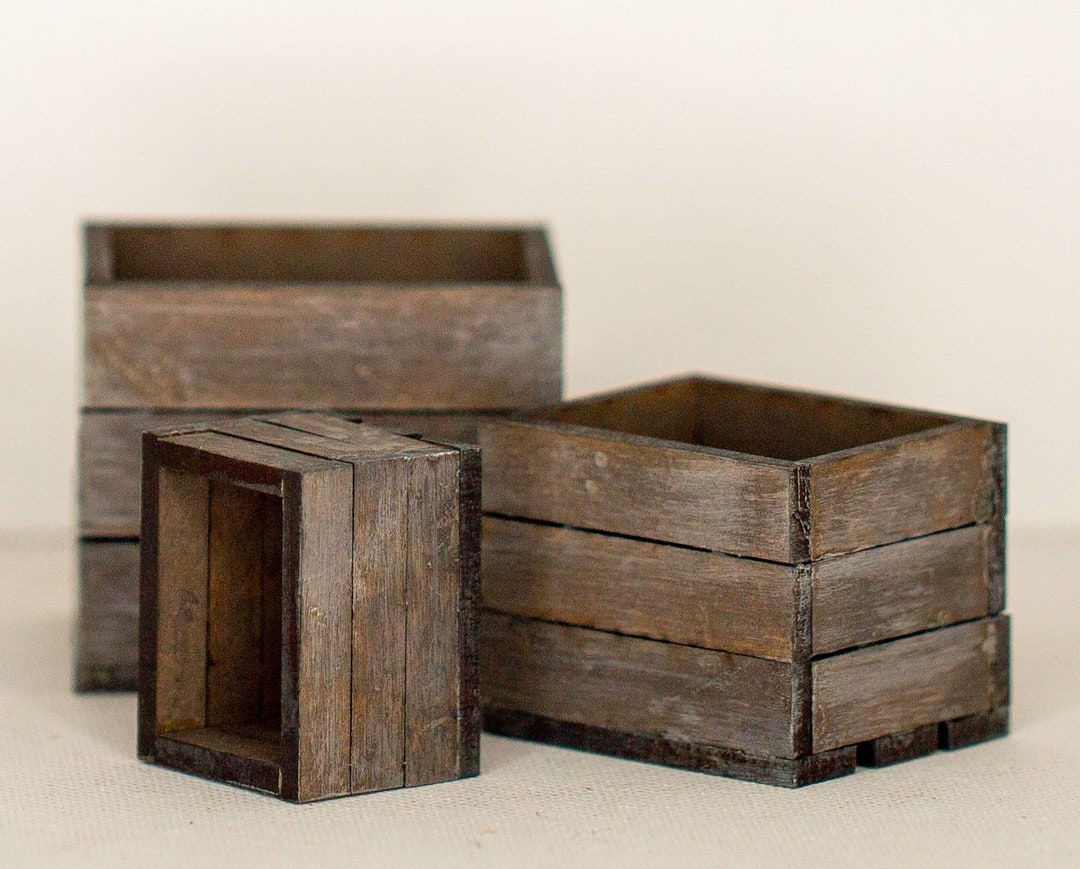 Miniature Nesting Crates - Set of Three - 1 12 Scale Kit - Etsy