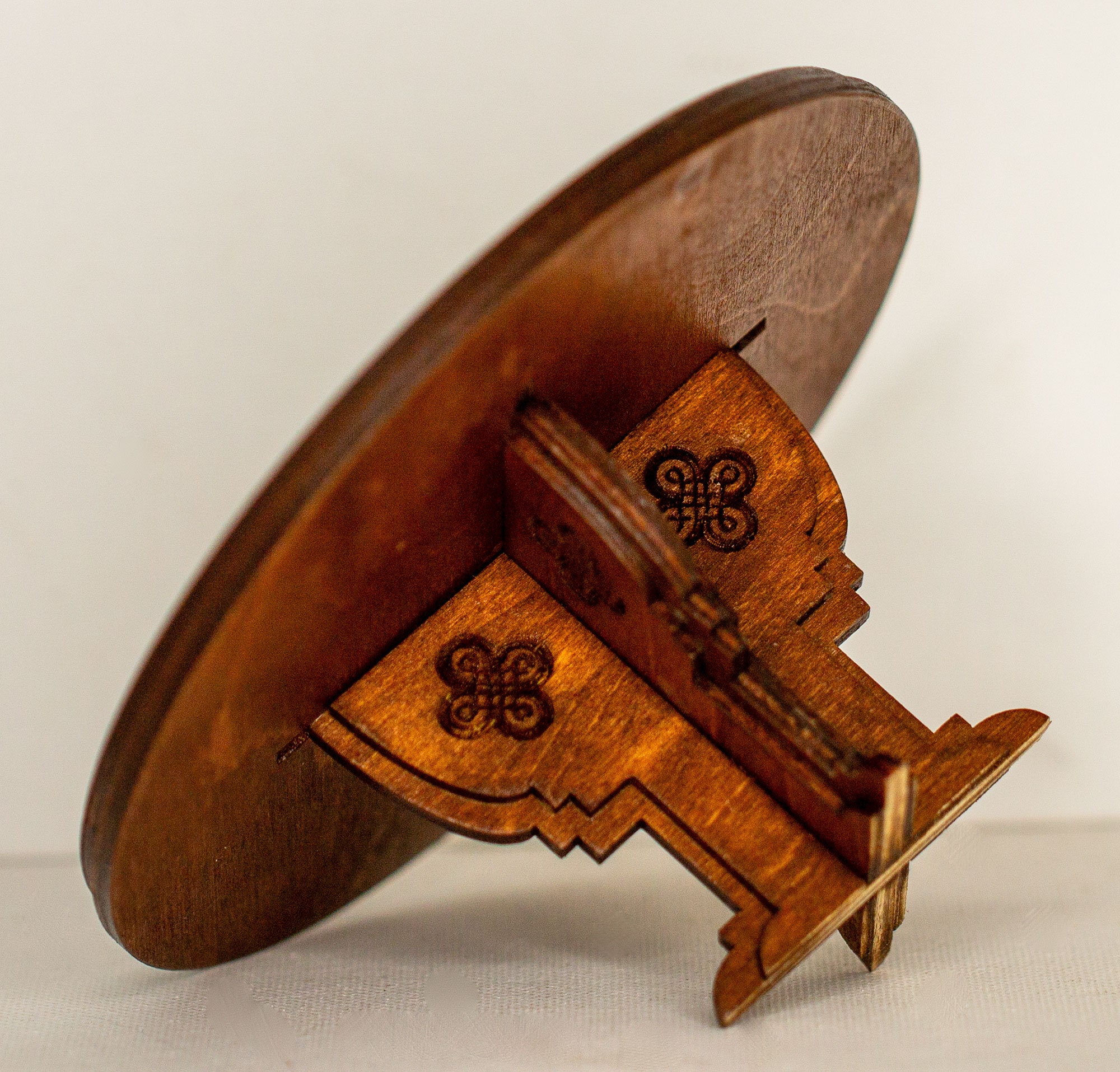 Miniature Medieval Gothic Style Round Celtic Engraved Table 1 12 or 1 ...