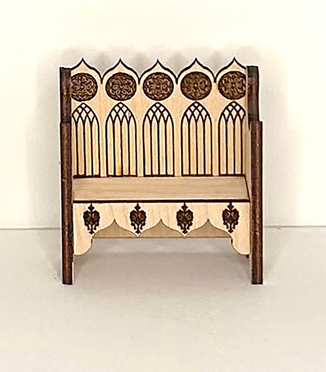 Miniature Medieval Gothic Style Bench 1 12 Scale Kit - Etsy