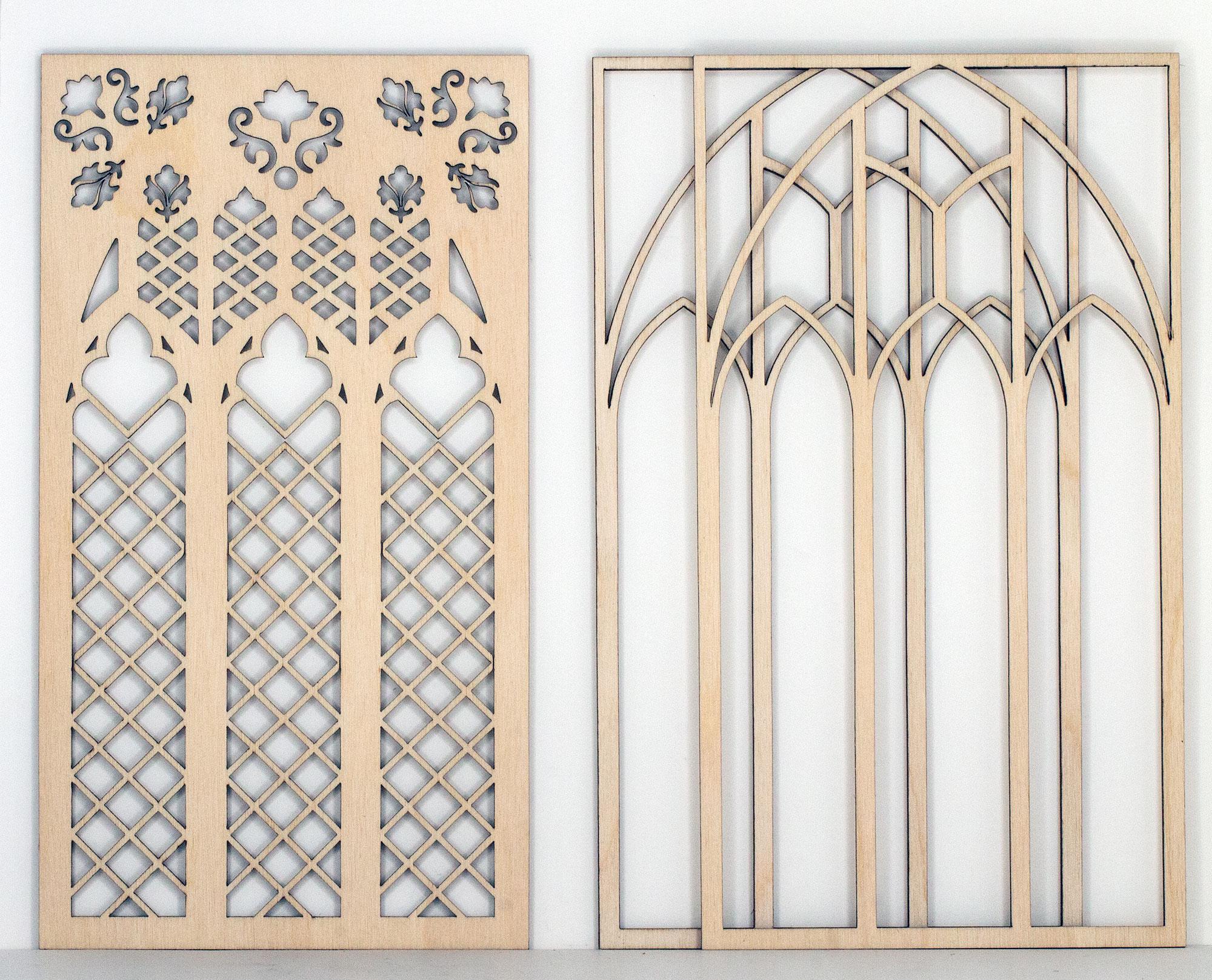 Gothic Style Large Window Triplet - Style A - Available in Two Sizes - Etsy