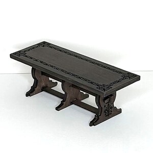 Miniature Medieval Gothic Style Large Dining Table - 1 12 or 1 24 Scale ...