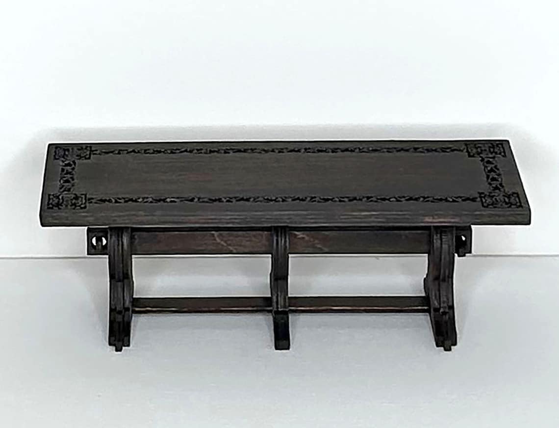 Miniature Medieval Gothic Style Large Dining Table - 1 12 or 1 24 Scale ...