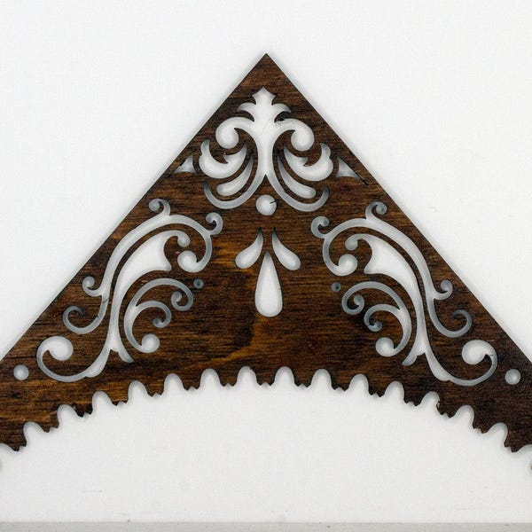 Miniature Filigree Roof Apex Trim Style A Unfinished Multiple Sizes - Etsy