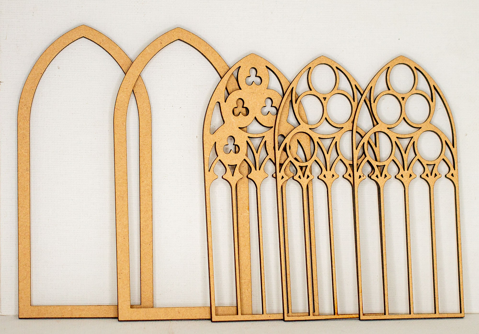 Miniature Gothic Style Arched Tracery Window Style 'A' 1-6, 1-12 and 1 ...