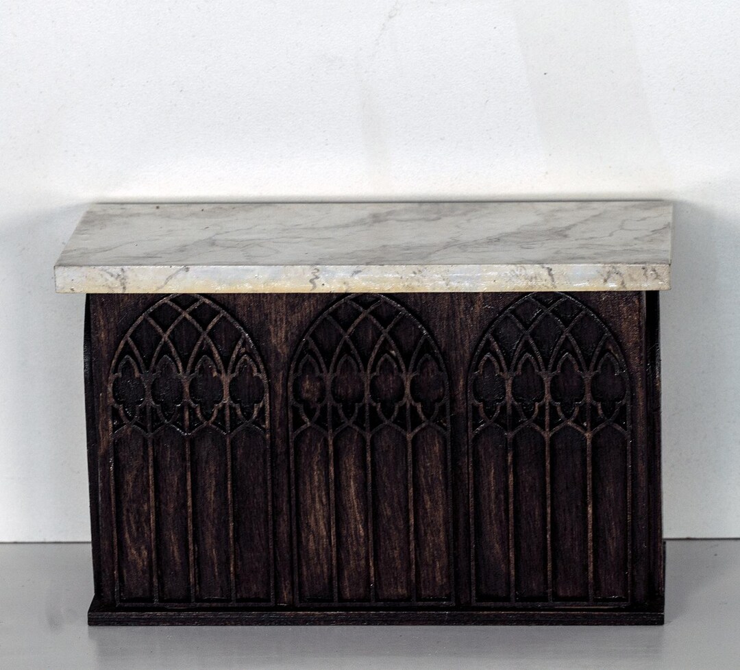 Miniature Gothic Style Chapel Altar - 1 12 or 1 24 Scale Kit - Etsy