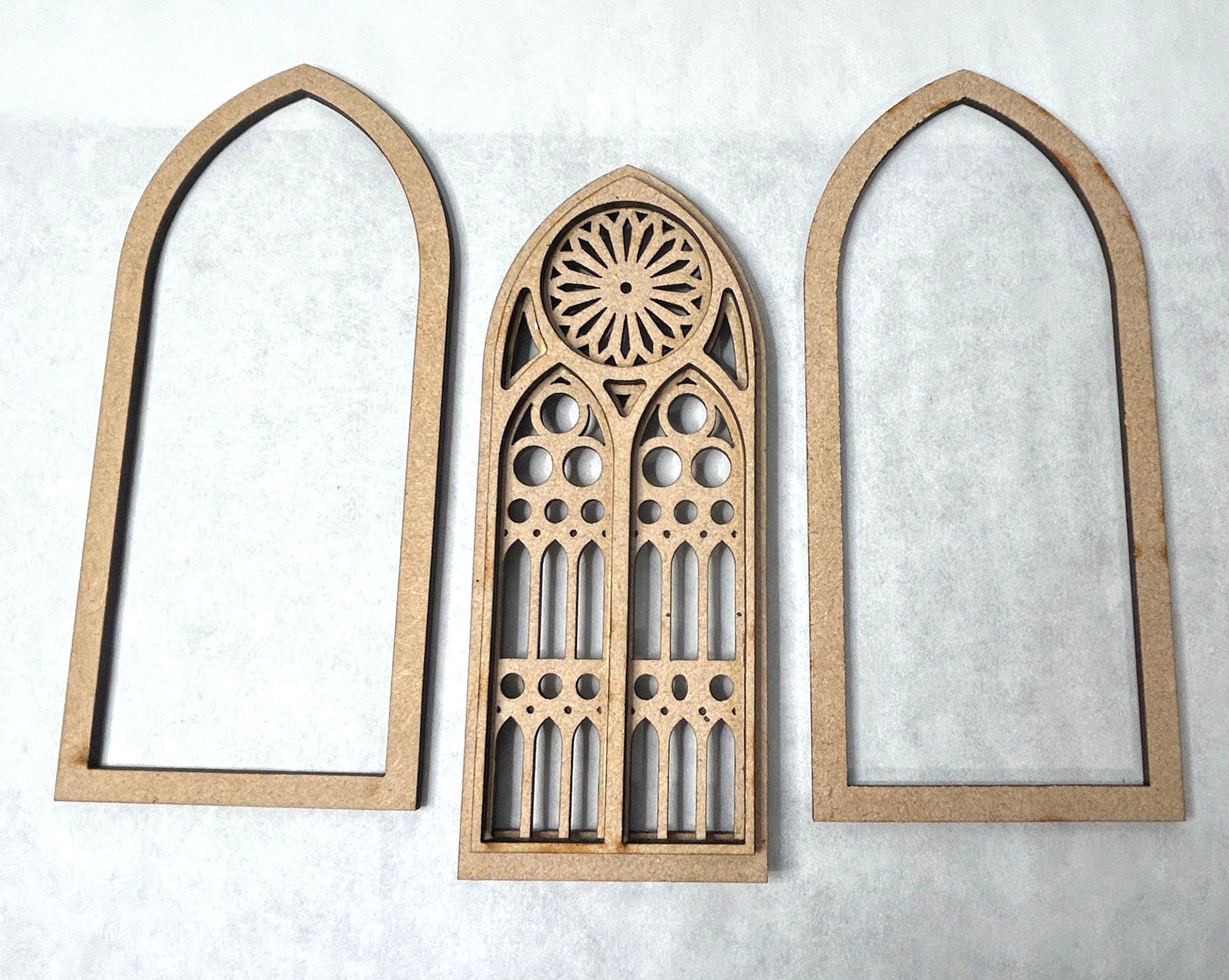 Miniature Gothic Style Arched Tracery Window - Style 'C' - 1-6, 1-12 ...