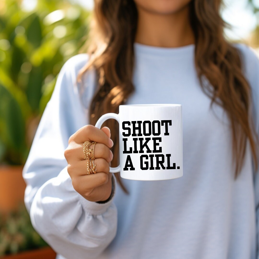 Shoot Like a Girl SVG, Female Athlete, Digital PNG SVG File, Women in ...