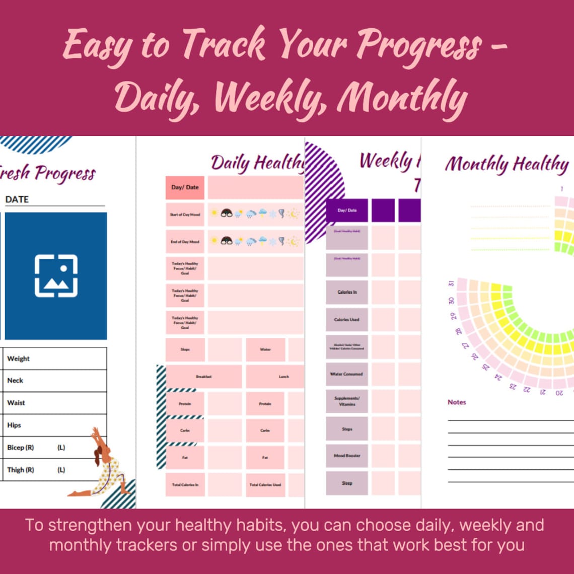 My Weight Loss & Healthy Lifestyle Journal - Etsy Denmark