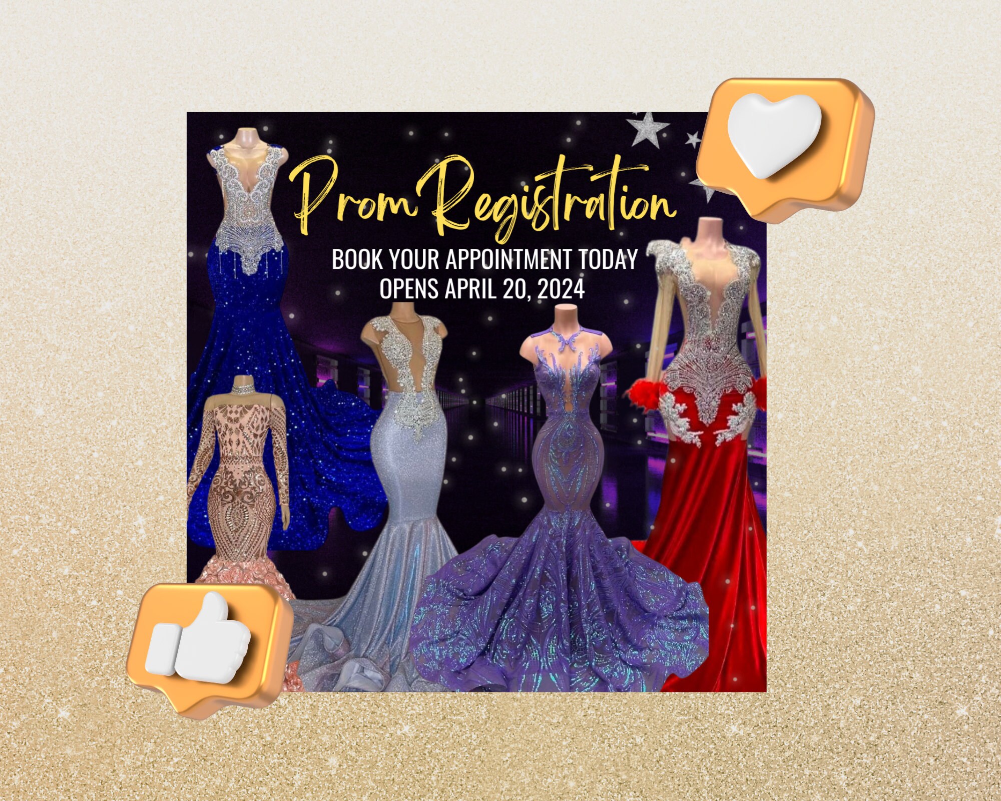 Prom Dress Flyer, Prom Send off Flyer, Prom Flyer, Prom Send off ...