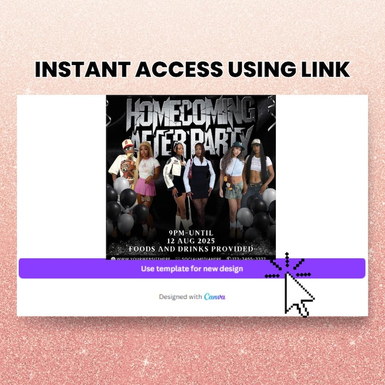 Homecoming After Party Flyer, Homecoming Invitation Flyer, Homecoming ...