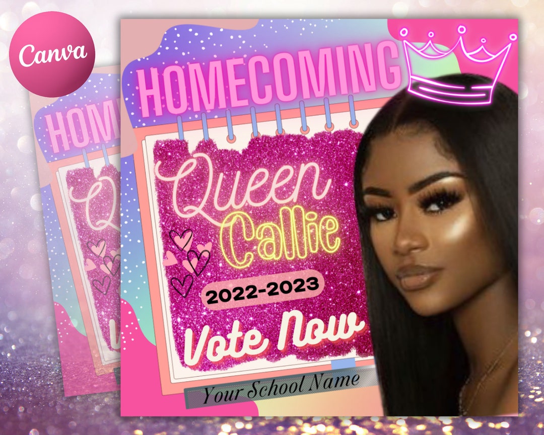 Vote Homecoming Queen Flyer, Homecoming Flyer, Campaign Flyer, Class ...