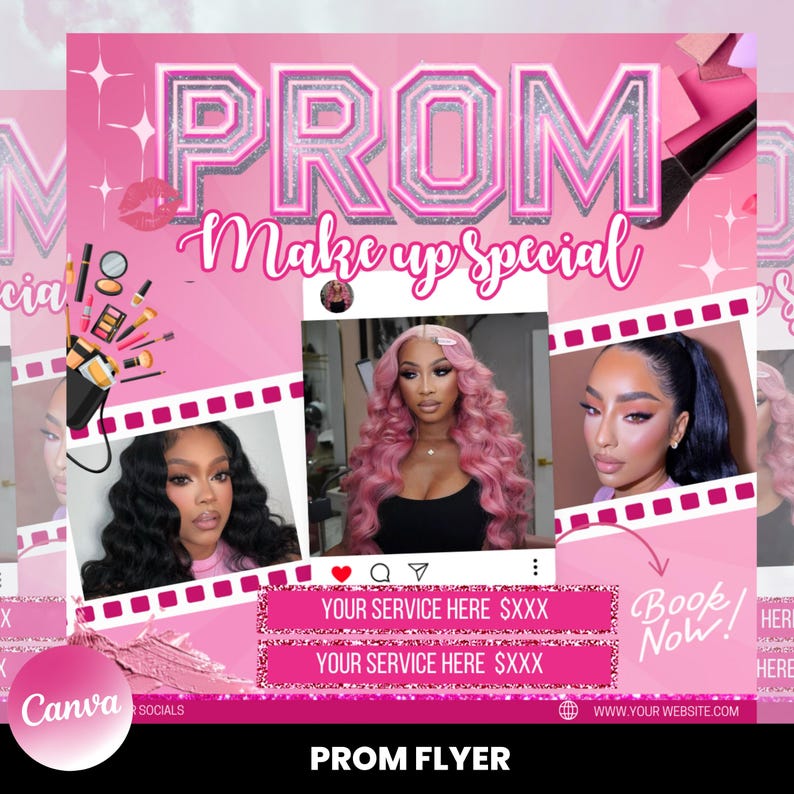 Prom Send off Flyer, Prom Invitation Flyer, Prom Event Flyer, Prom ...