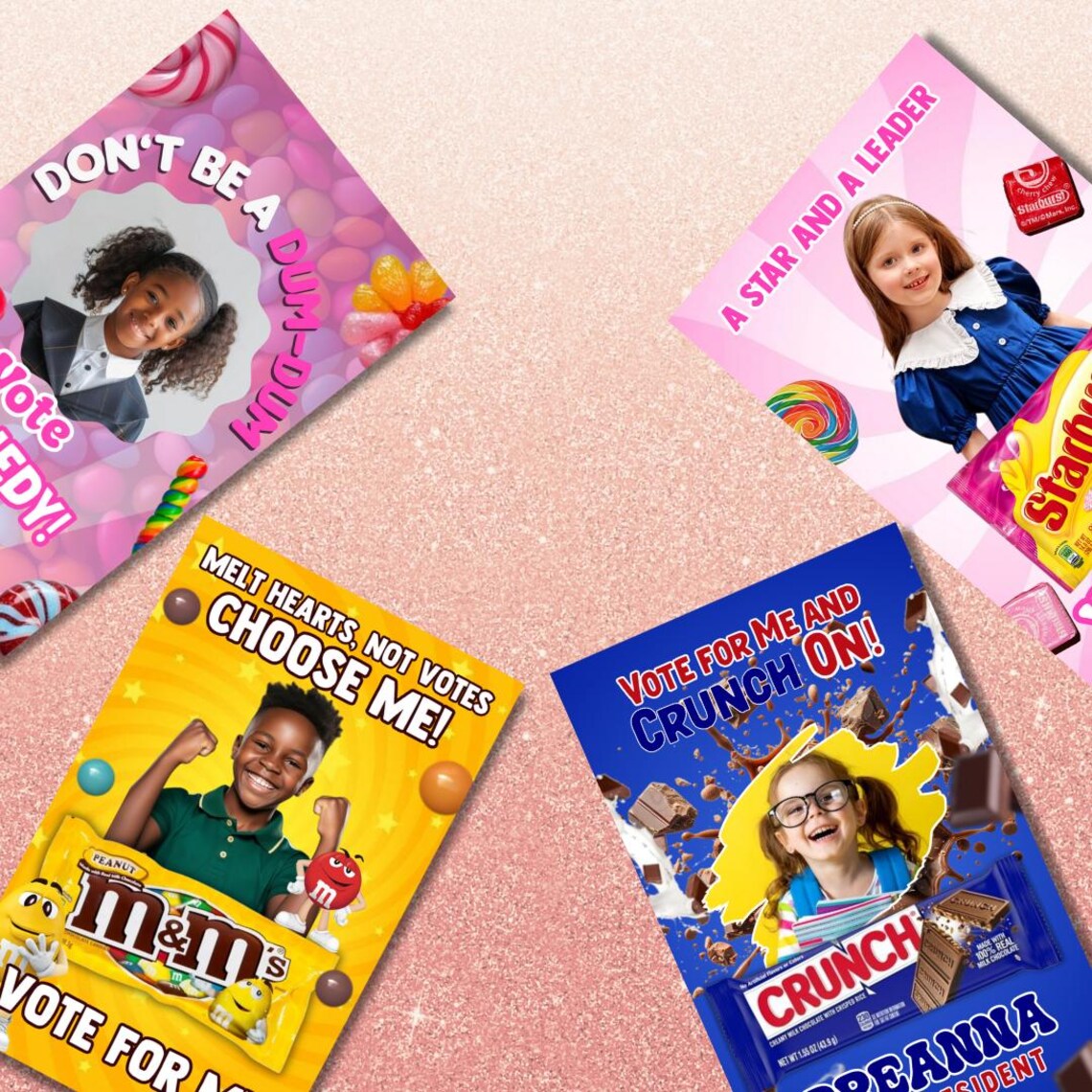 10 Homecoming Candy Card, Homecoming Campaign Candy Tags, Student ...