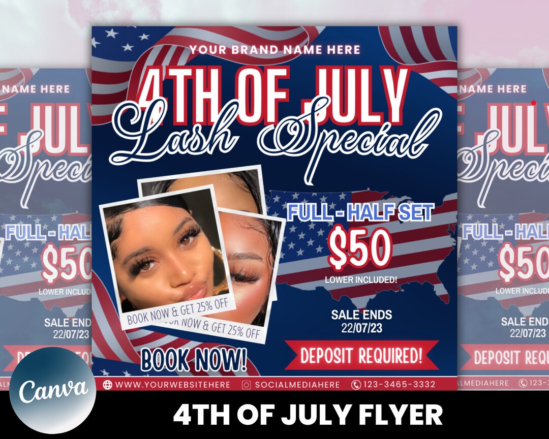 4th of July Flyer, 4th of July Flash Sale Flyer, Independence Day Flyer ...