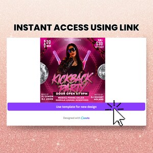 Kickback Party Flyer, Editable Kickback Club Flyer, Club DJ Party ...
