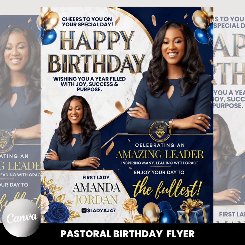 First Lady Birthday Flyer - Etsy