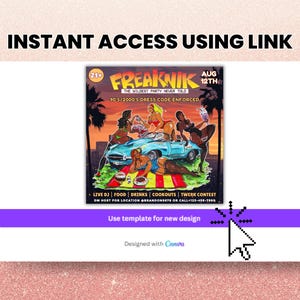 Freaknik Party Flyer, Freaknik Party Invite, Nightclub Flyer, Pool ...