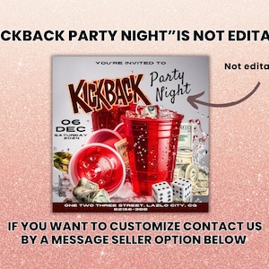 Kickback Party Flyer, Editable Kickback Club Flyer, Club DJ Party ...