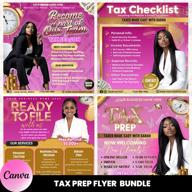 Tax Pro Flyers - Etsy