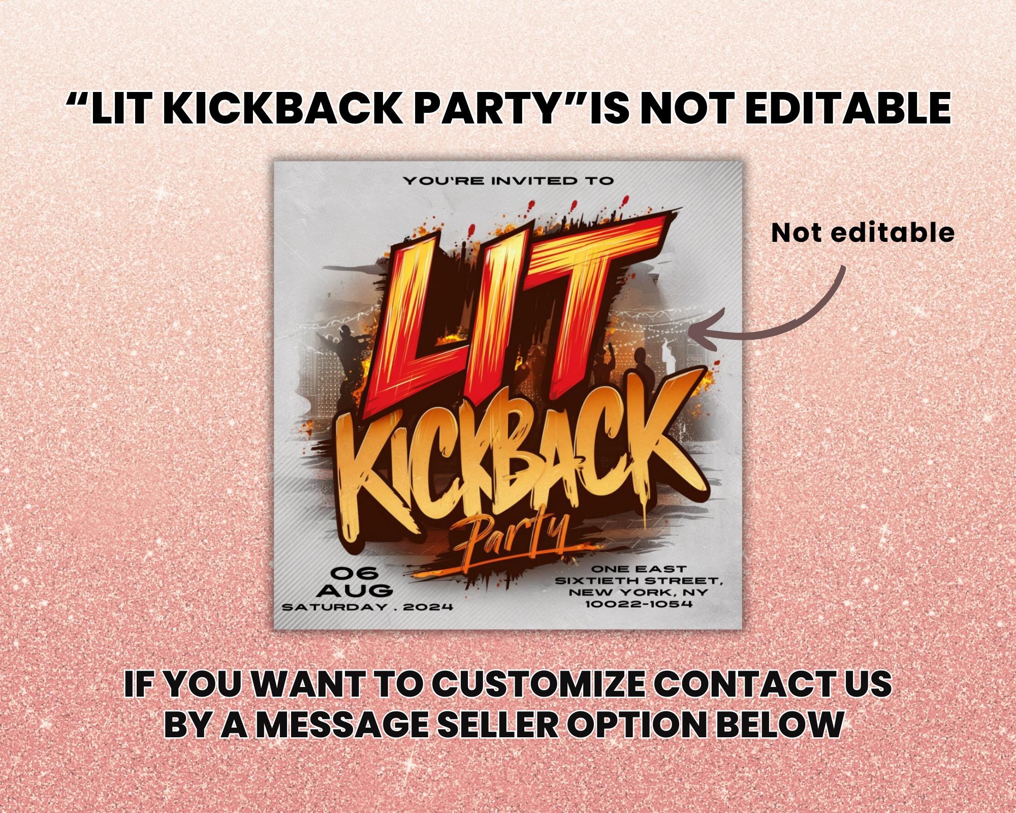 Kickback Party Flyer, Editable Kickback Club Flyer, Club DJ Party ...