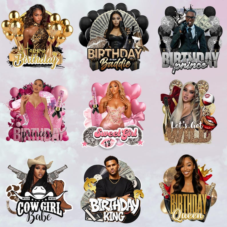 Zodiac Birthday Designs Bundle, Cowgirl Styrofoam Cup Sticker, Hoedown ...
