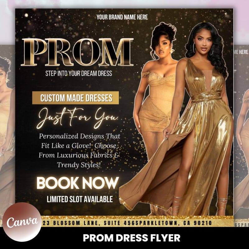 Gold Prom Dress - Etsy