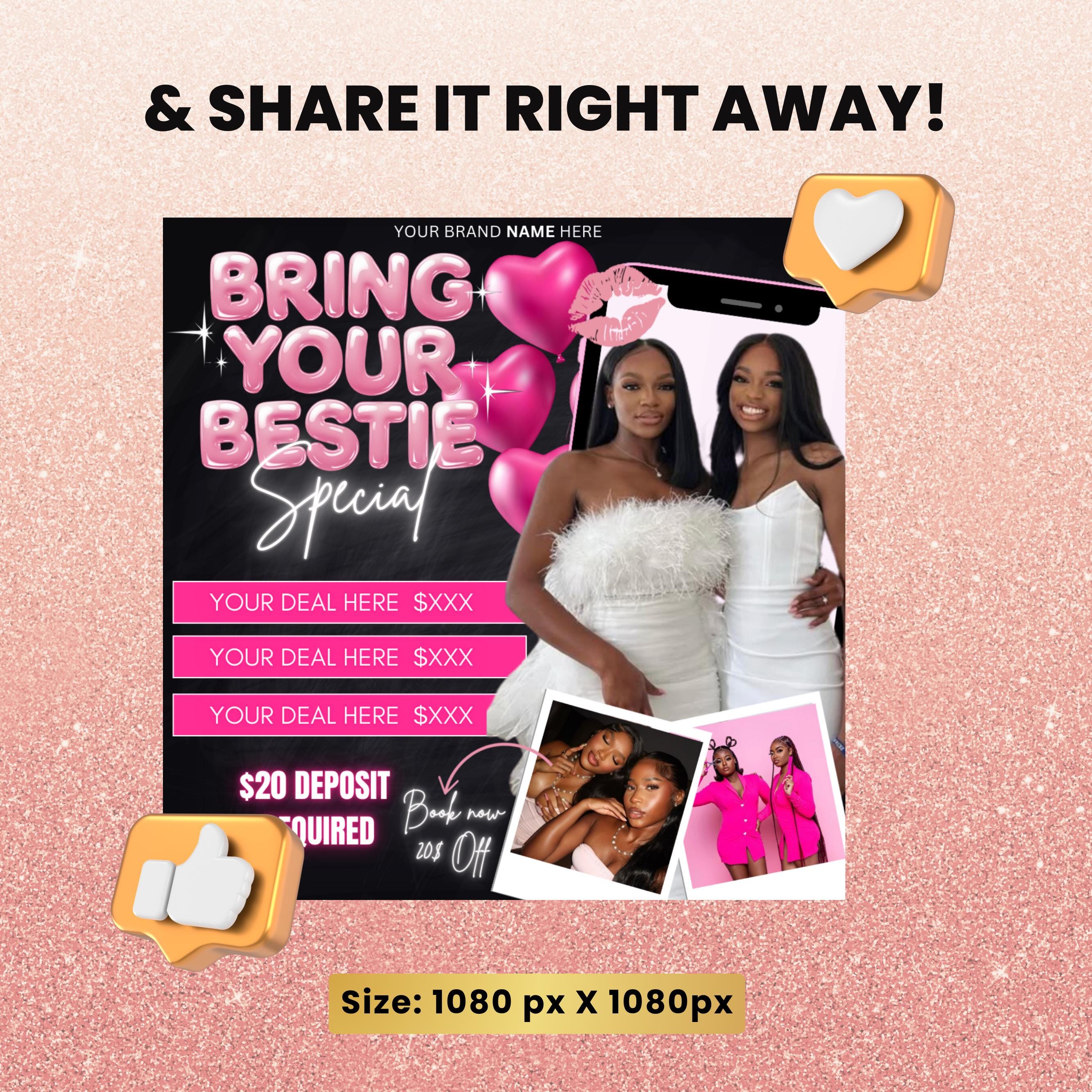 Bring A Friend Booking Flyer, Bring A Friend Special, Bring A Friend ...