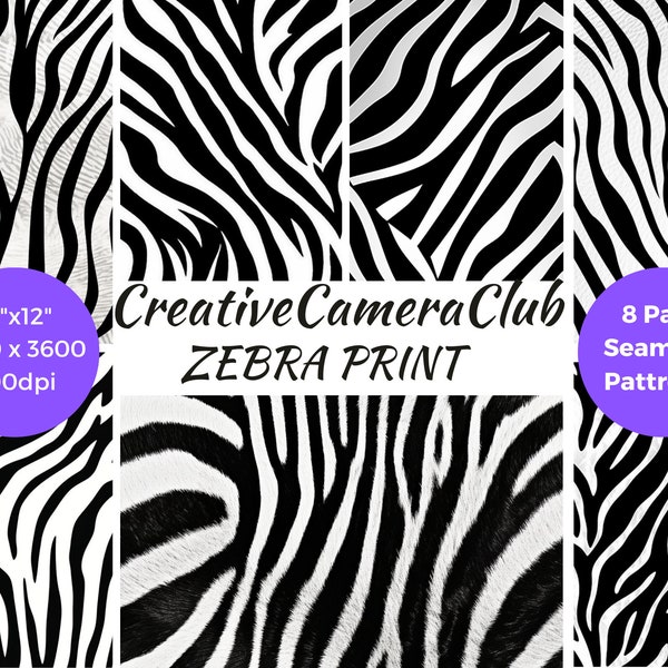 Zebra Digital Paper - Etsy