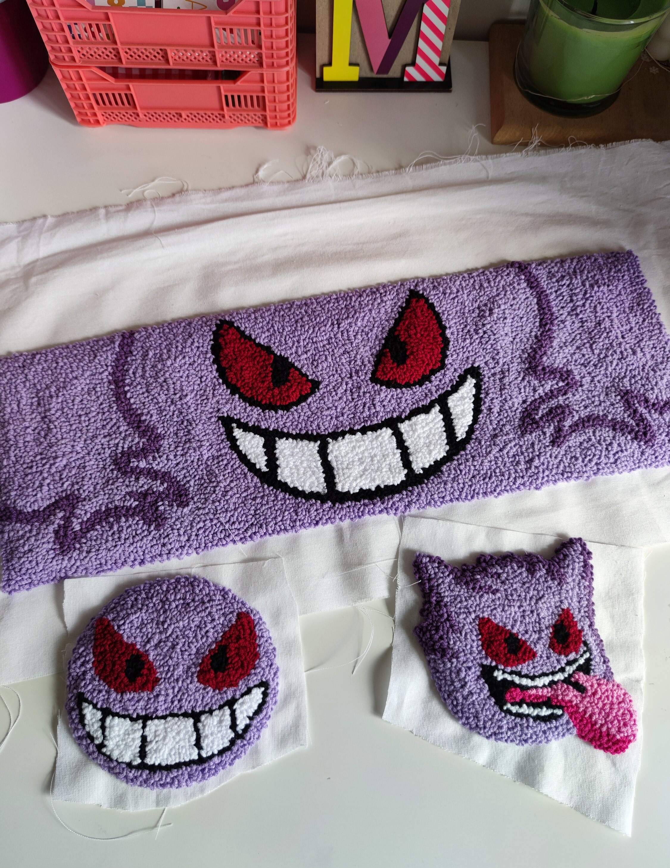 Gengar Keyboard Rug Pokemon Keyboard Rug Handmade Punch Rug - Etsy
