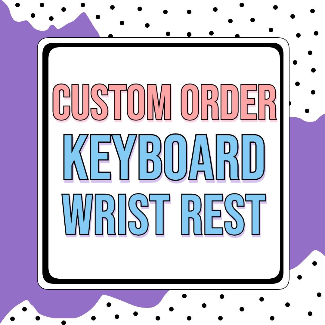 Custom Punch Needle Keyboard Rug, Custom Design Wrist Rest, Custom ...