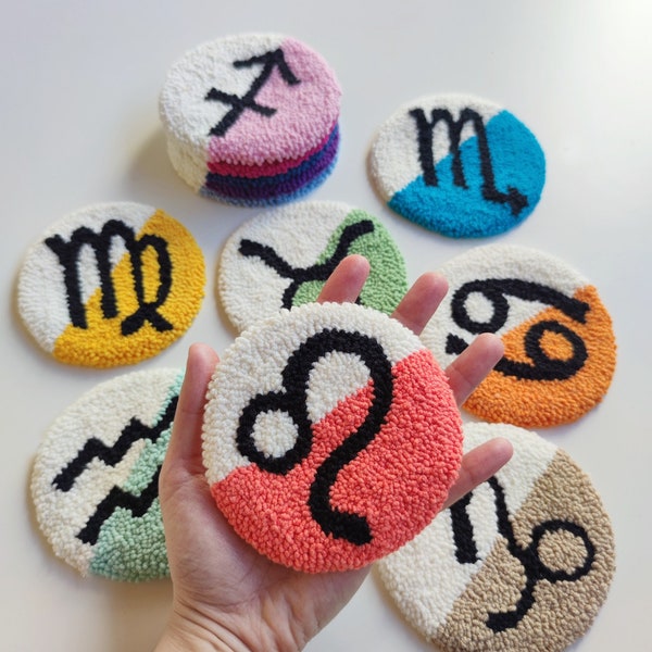 Zodiac Coaster - Etsy