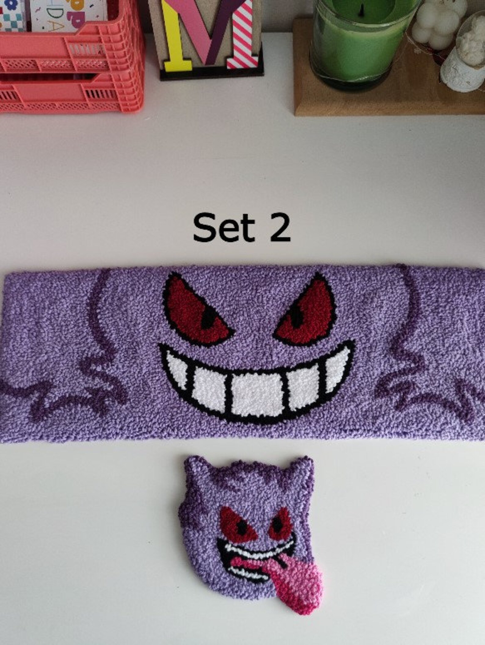 Gengar Keyboard Rug Pokemon Keyboard Rug Handmade Punch Rug - Etsy
