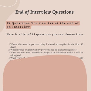 PRINTABLE Templates for Job Seekers, Interview Prep., Questions to Ask ...