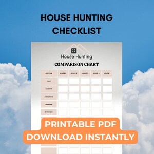 House Hunting Guide, House Hunting Priority List PDF, House Hunting ...