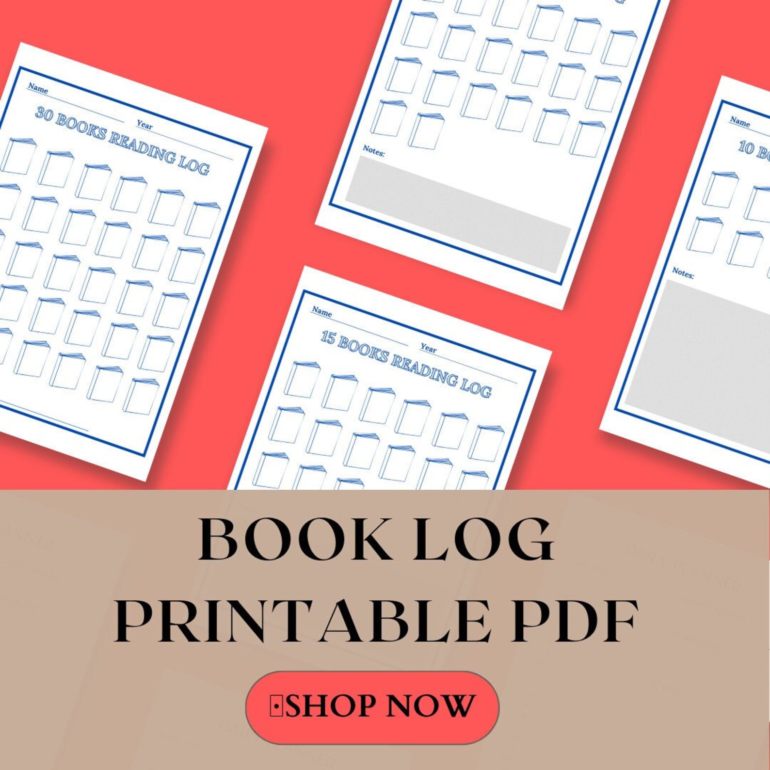 Book Reading Tracker, Reading Journal, Reading Log, Book Reading ...