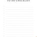 Printable to Do List With Checkboxes PDF A4, Template for Work, to Do ...