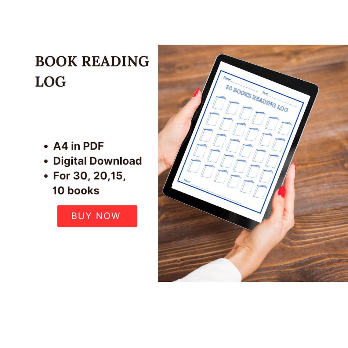 Book Reading Tracker, Reading Journal, Reading Log, Book Reading ...