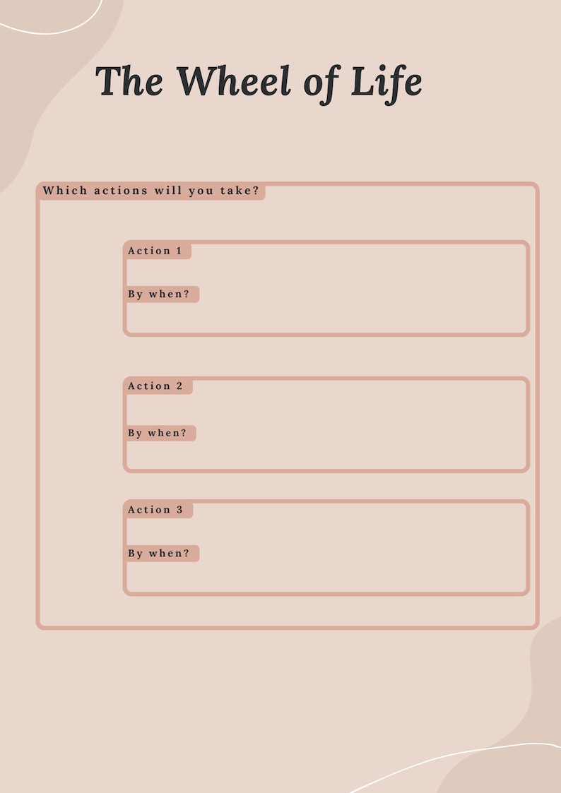 Printable Coaching Tools, Wheel of Balance PDF, Blank Wheel of Life ...