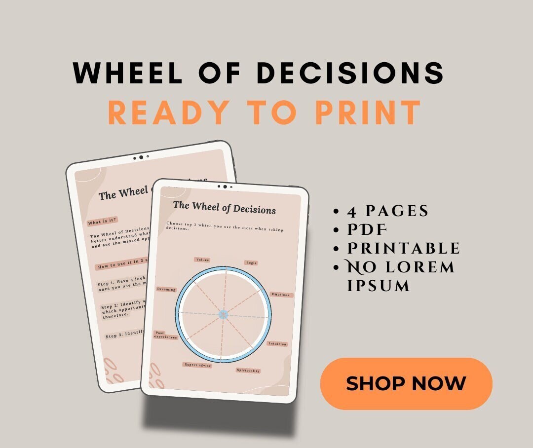 EXCLUSIVE Offer Printable Decision Making Tool, Coaching Session ...