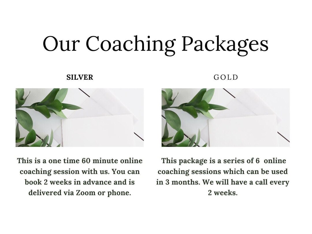 EDITABLE Coaching Template, Coaching Offers Template for Coaching ...