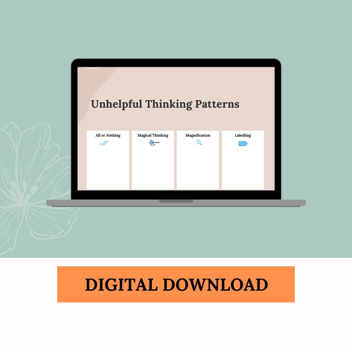 Unhelpful Thinking Patterns Coaching Template for Unhelpful Thinking ...