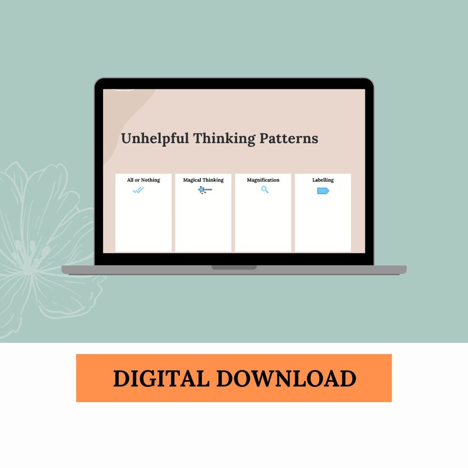 Unhelpful Thinking Patterns Coaching Template for Unhelpful Thinking ...