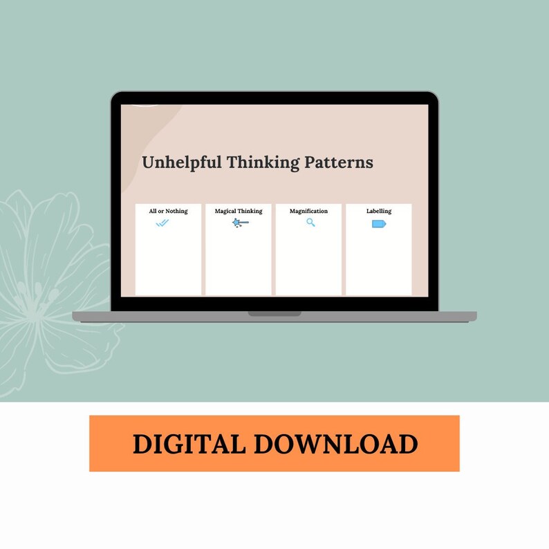 Unhelpful Thinking Patterns Coaching Template for Unhelpful Thinking ...