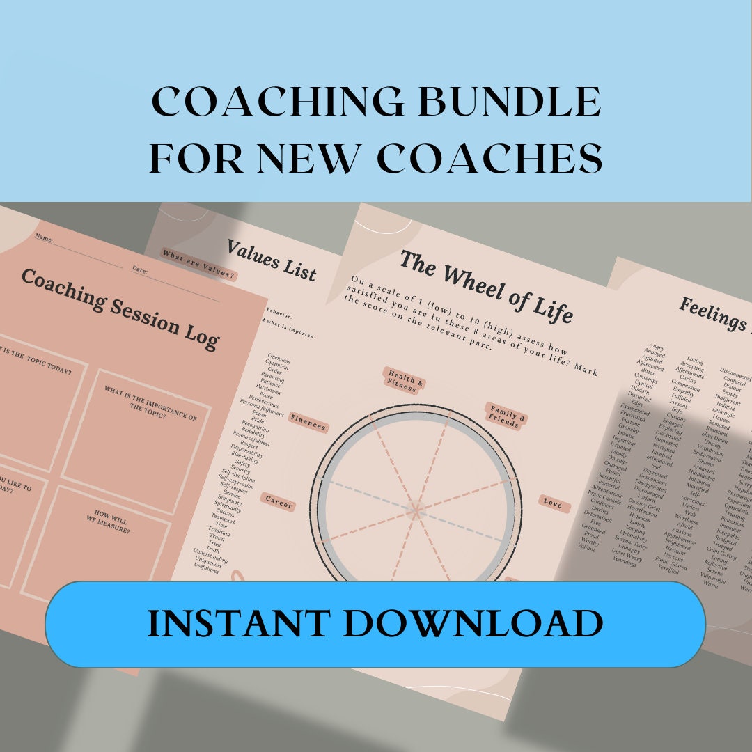 Bundle Template for Coach, Session Templates for Executive Coaching ...