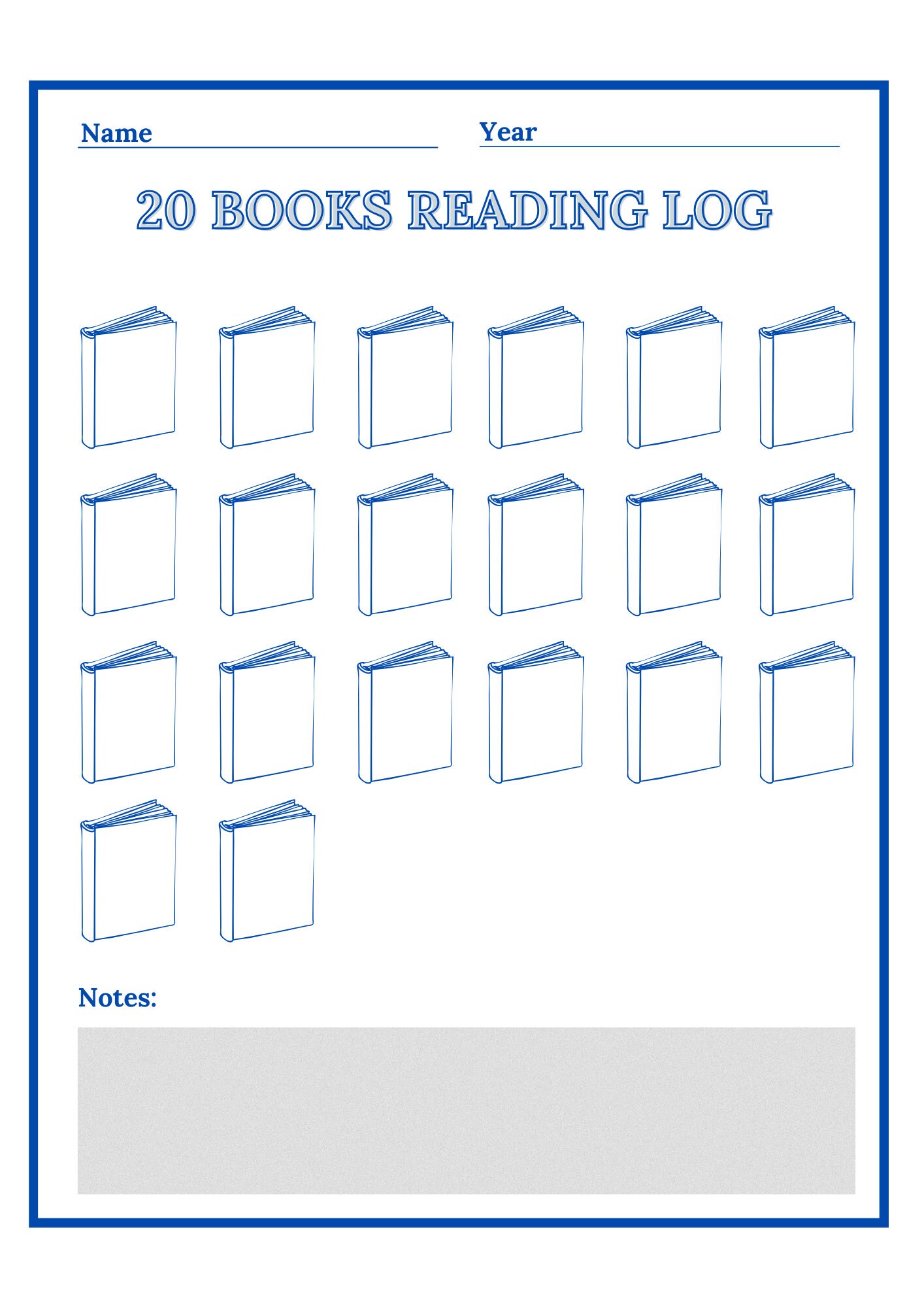Book Reading Tracker, Reading Journal, Reading Log, Book Reading ...